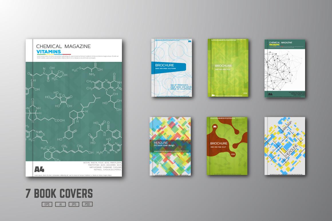 Set of book cover designs, a Texture Graphic by SkyVectors