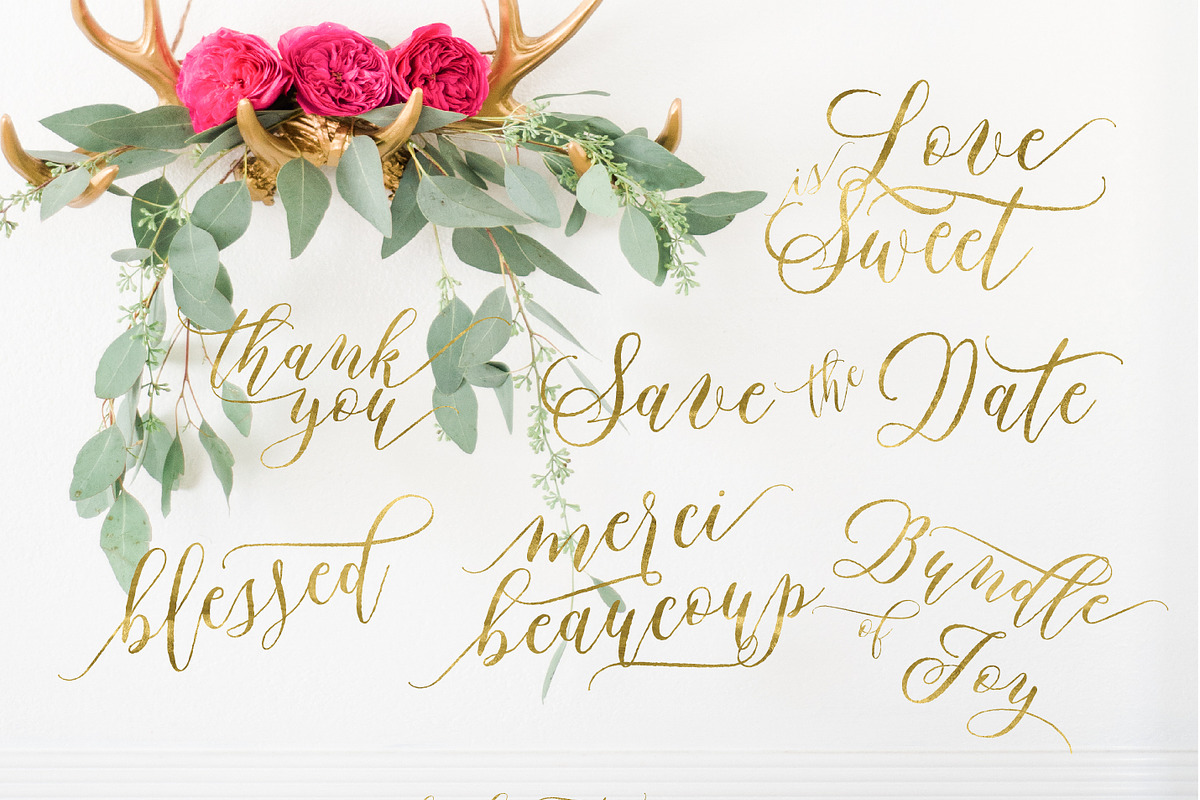 calligraphy text overlay, a Graphic by Freshmint Paperie