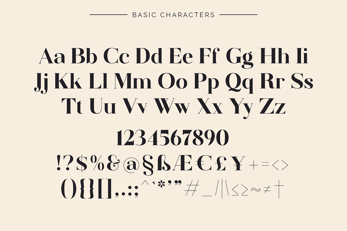 Zanna - Ligature Typeface