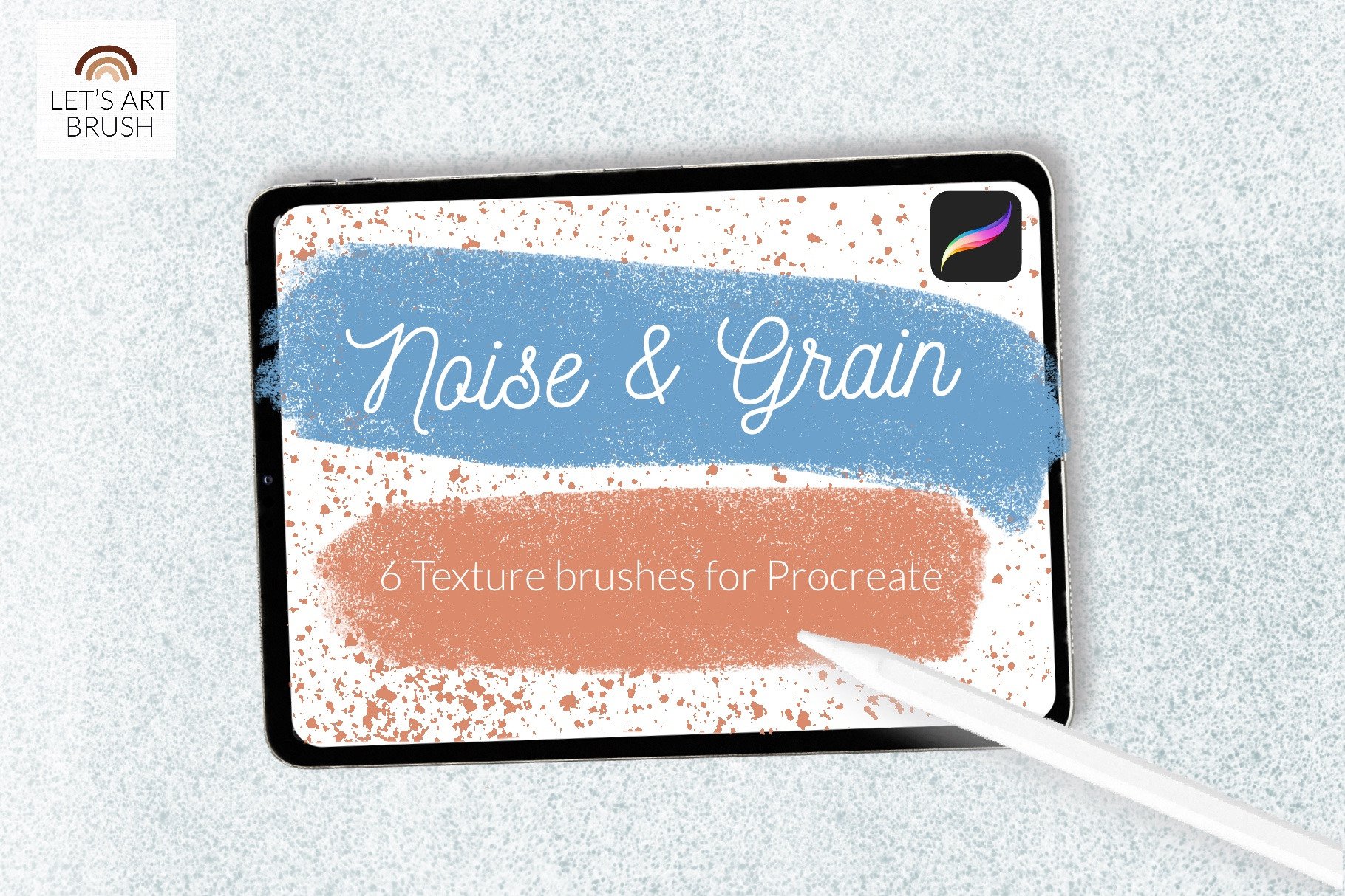 Grain noise Procreate texture brushes