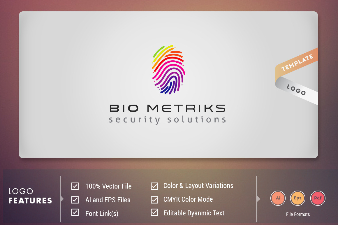 BioMetriks - Logo Template | Branding & Logo Templates ~ Creative Market