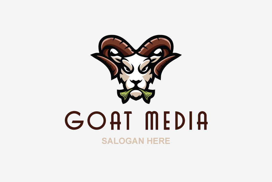 Goat Media Logo | Creative Market