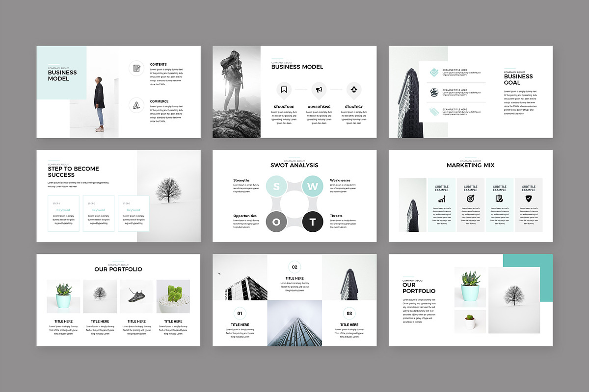 Clean Minimal PowerPoint Template, a Presentation Template by ...