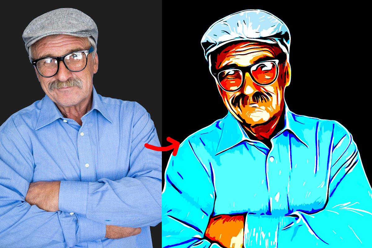 Photoshop Abstract Effect, an Action Add-On by MRI STUDIO