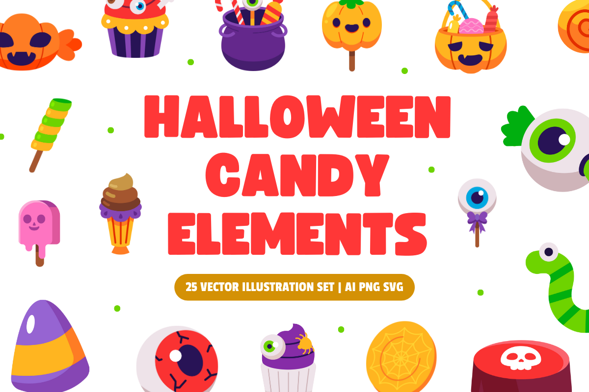 Halloween Candy Elements