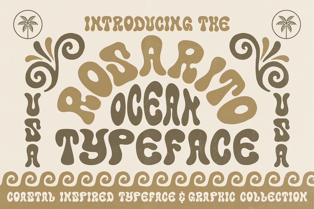 Rosarito Typeface | Coastal Font