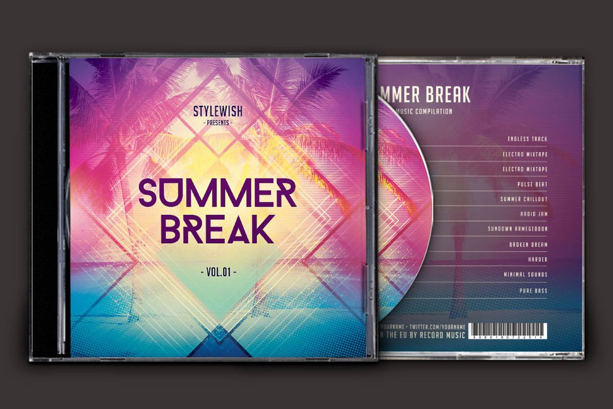 20 CD Cover Templates Bundle, a Templates & Theme by styleWish