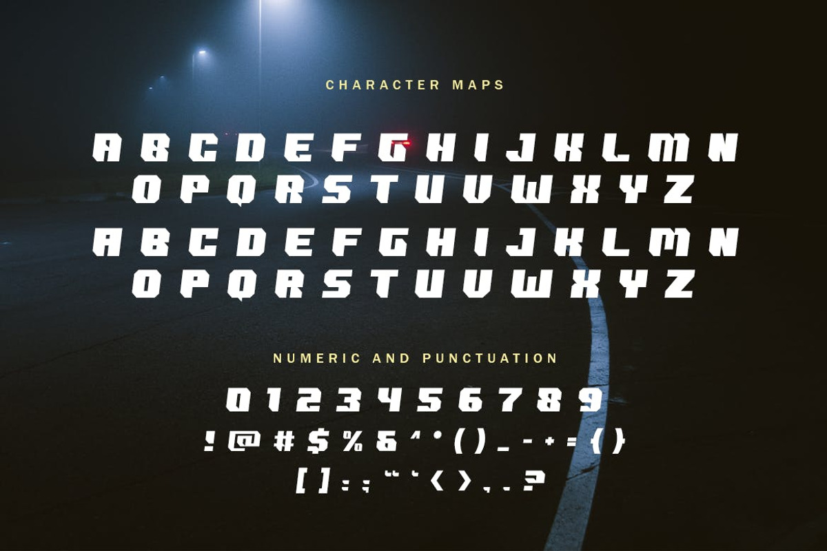 MAXDRIVE- Racing Gaming font
