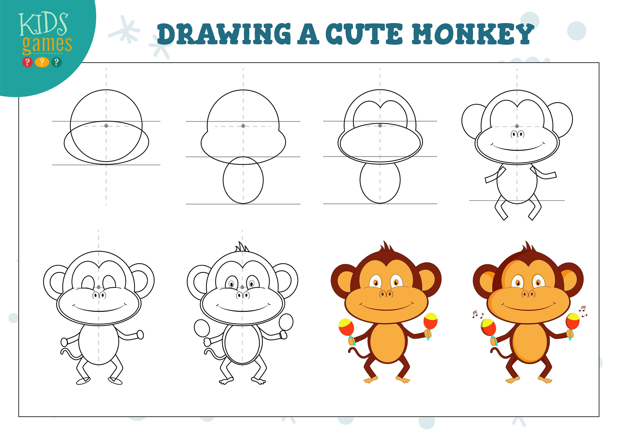 Drawing lesson vector game, an Animal Illustration by Darth Vector