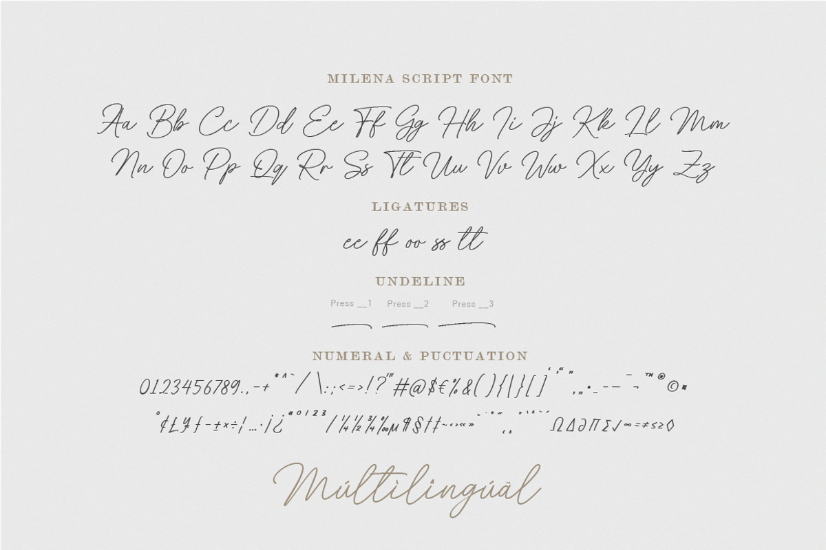 Milena Beautiful Handwritten Script | Creative Market