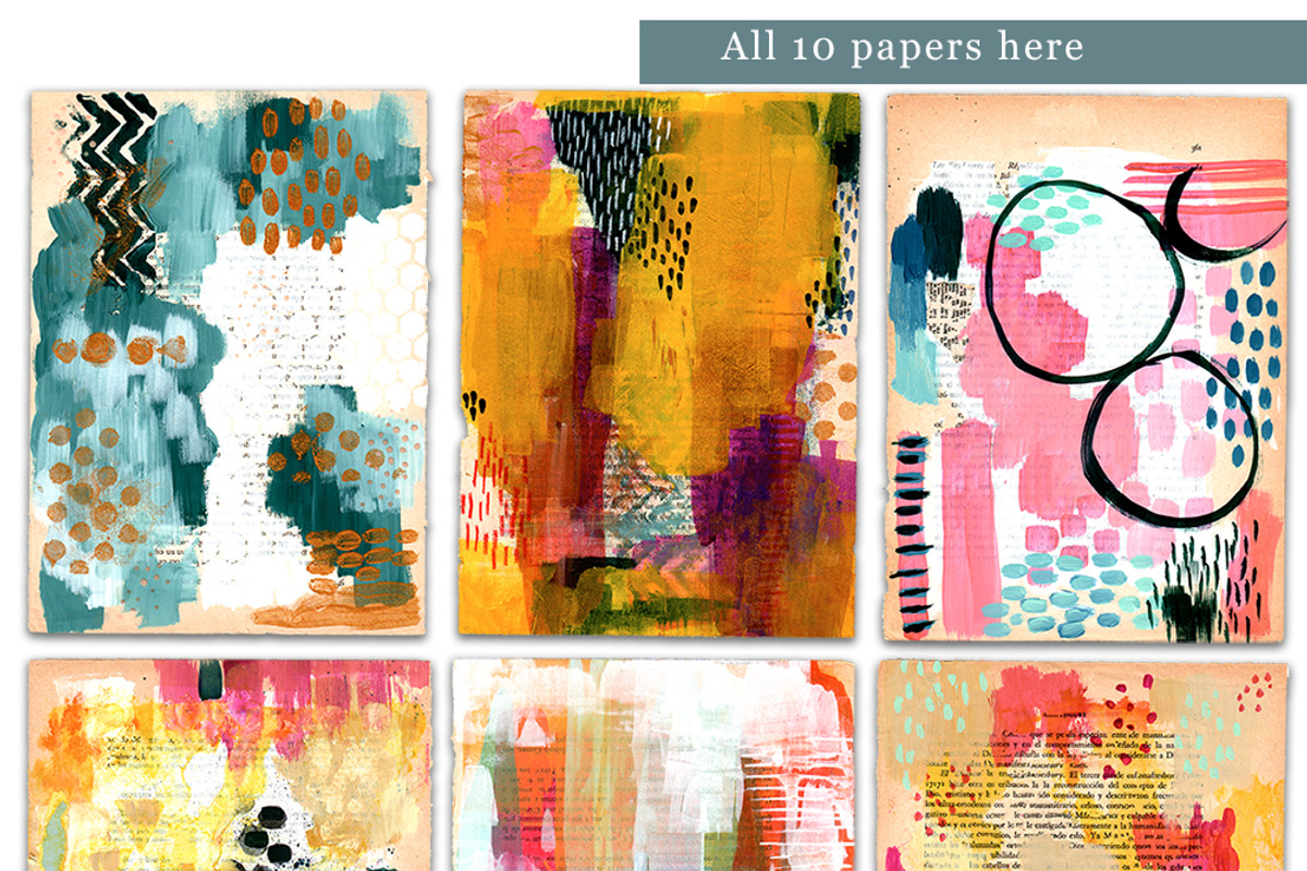 Mixed Media Papers Abstract Textures, a Texture Graphic by happychinchilla