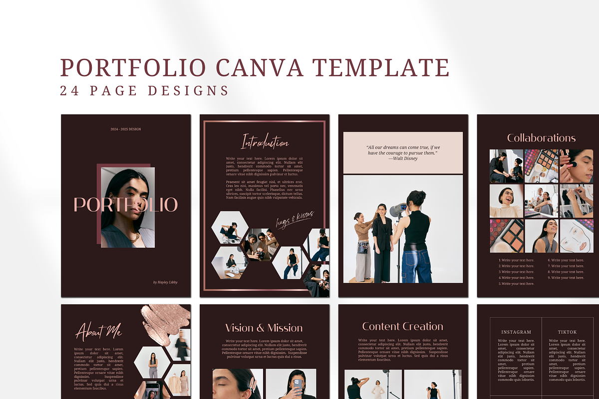 PORTFOLIO CANVA TEMPLATE