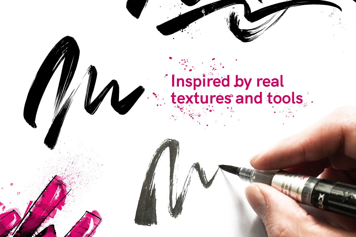 Rough Pack - Brushes For Procreate, a Brush Add-On by Snooze one