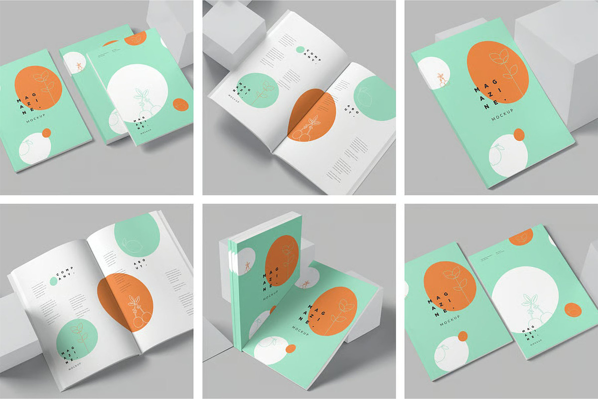 Brochure - Magazine Mockup 7x10 Inch