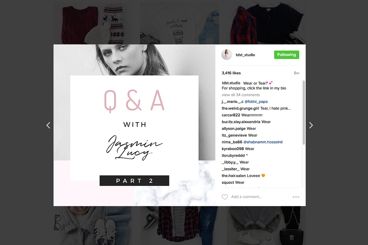 Hazel Instagram Pack, a Social Media Template by Crevo Studio