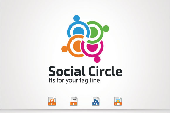 Social Circle, a Branding & Logo Template by stock6design