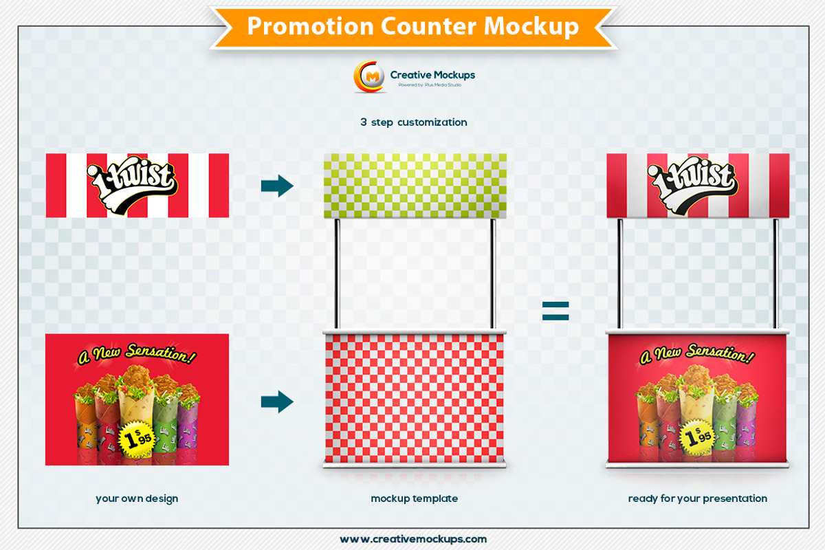 Promotion Counter Mockup, an Advertising Mockup by Plus Media