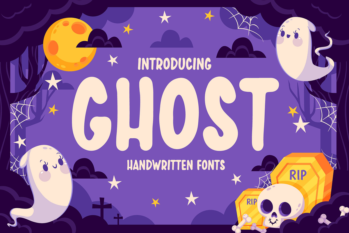 Ghost Fonts, a Script Font by Fox7 By Rattana
