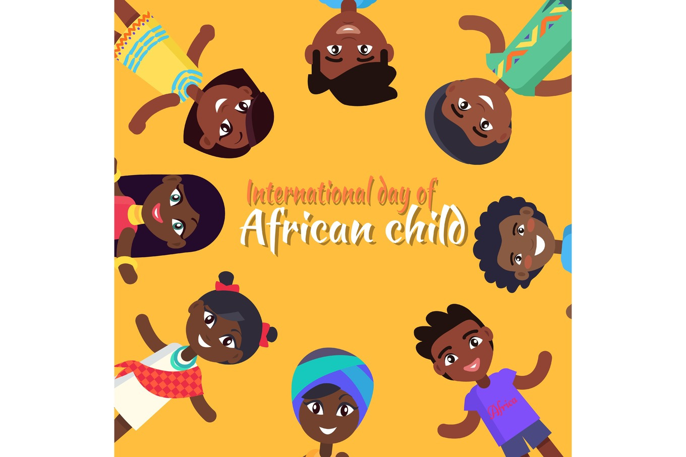International Day of African Child Illustration, an Object Graphic by ...