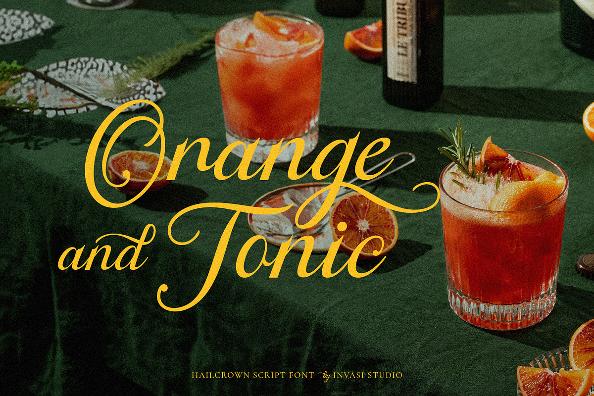 Hailcrown - Classic Script Font, a Script Font by Invasi Studio