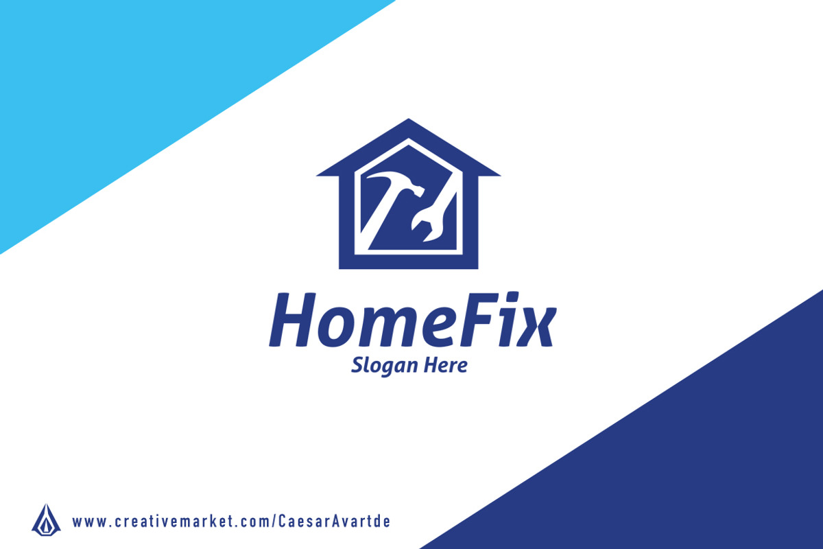 HomeFix Logo Template, a Branding & Logo Template by Avartde Creative