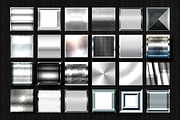 24 Styles - Silver Collection, a Layer Style Add-On by Designer Essentials
