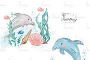 Ocean Life design, an Animal Illustration by designloverstudio
