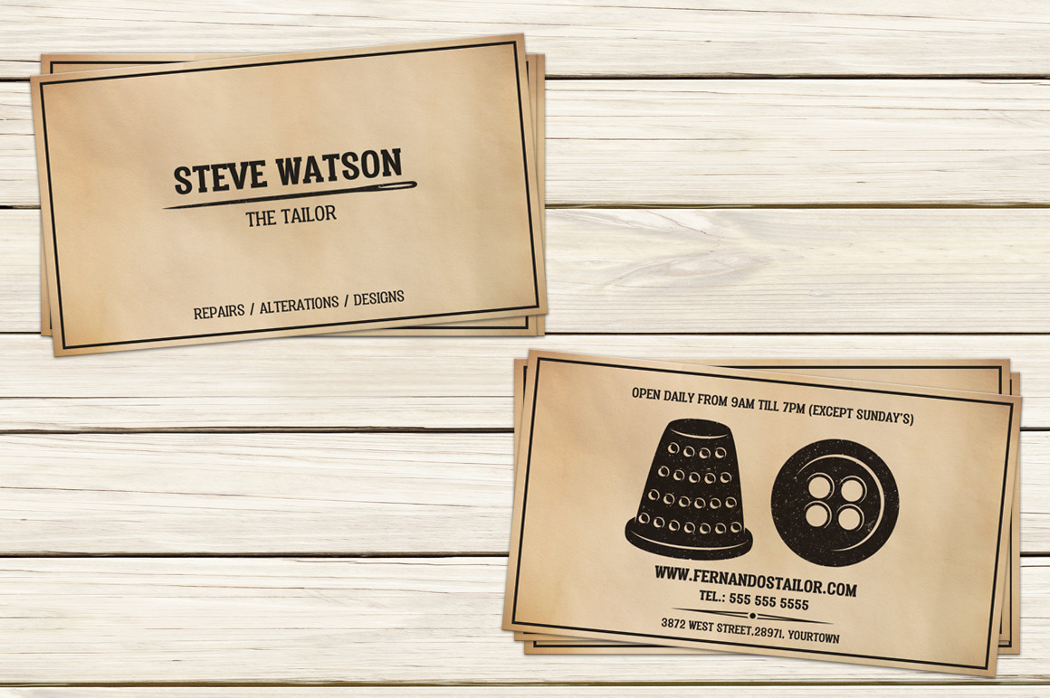 Tailor Business Card Template i, a Business Card Template by Hotpin