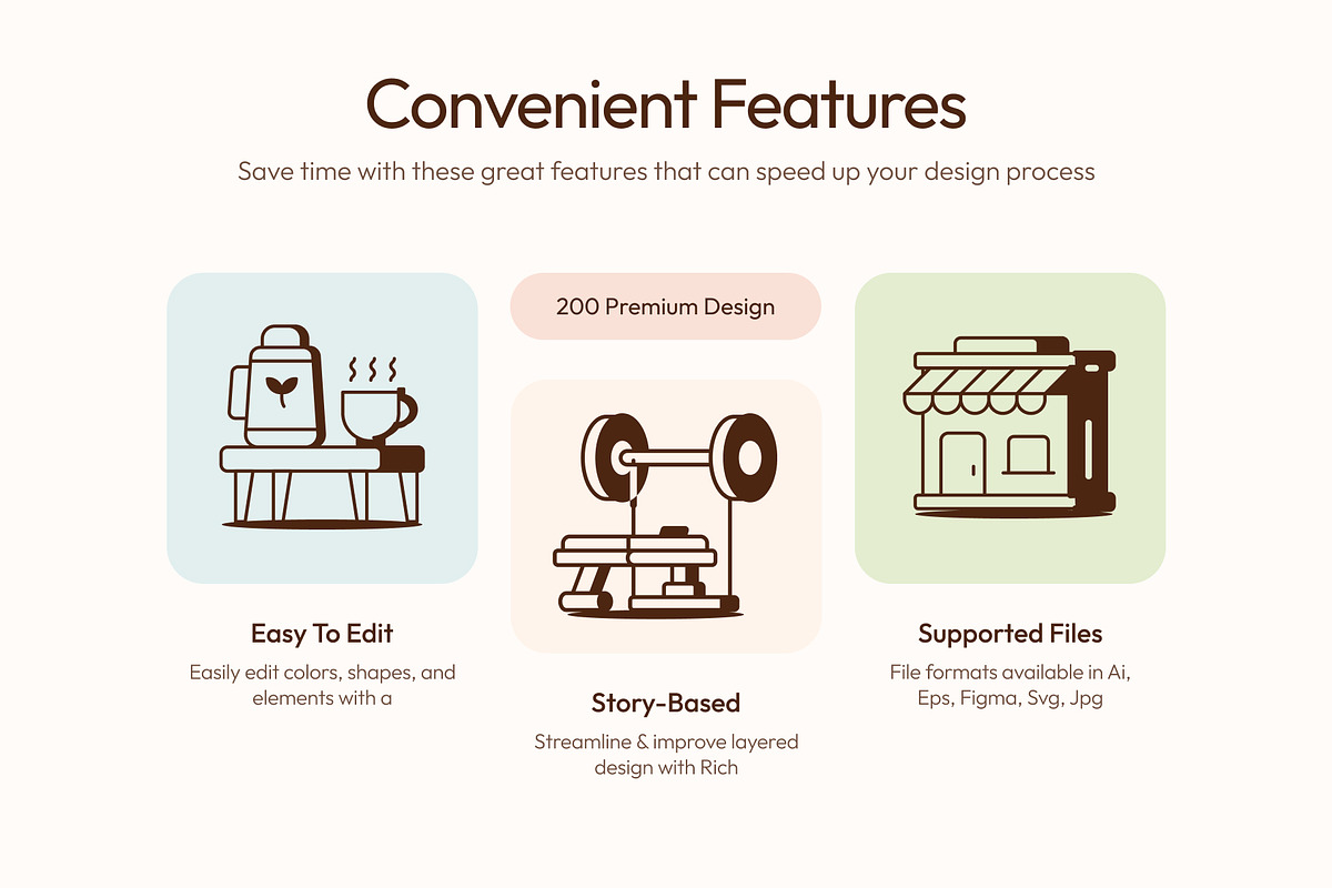 Lifestyle and Tech Icons