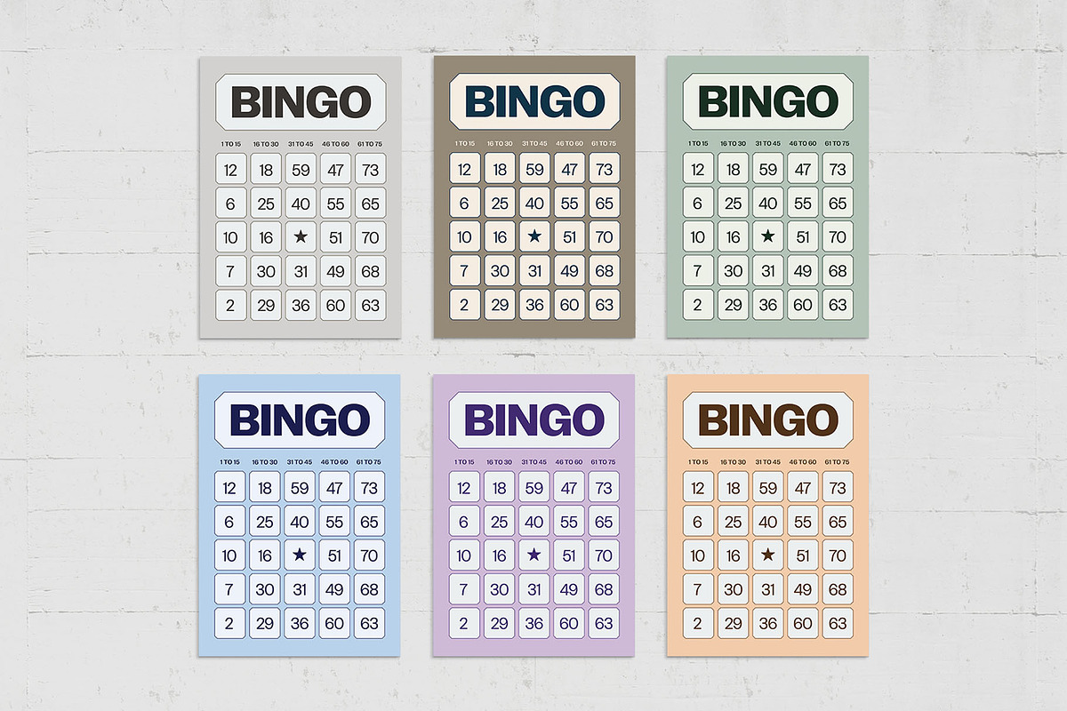 Bingo Cards, a Card Template by BrandPacks