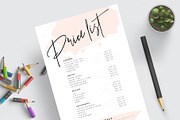 Price List Template | Marketing Templates ~ Creative Market