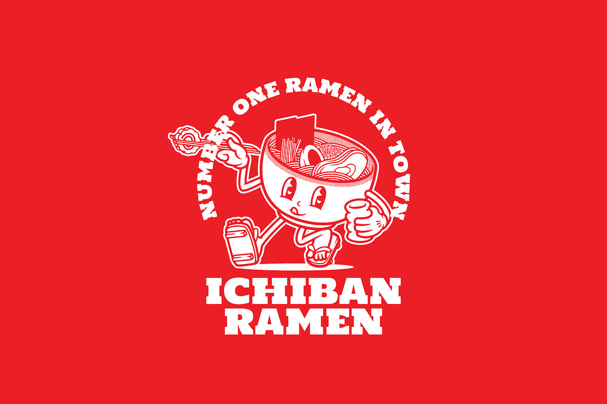 Ichiban Ramen Logo Template, a Branding & Logo Template by Kreasi Malam