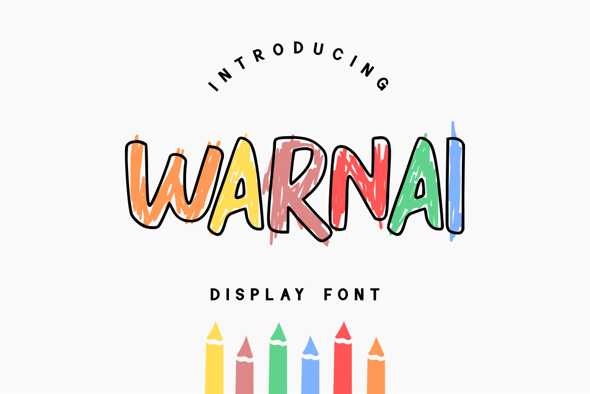 WARNAI - Display Font, a Font by GFRcreative
