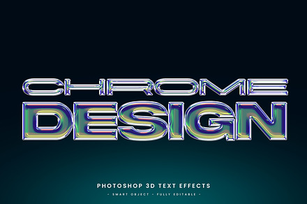 Distorted Chrome Text Effect | Layer Styles ~ Creative Market