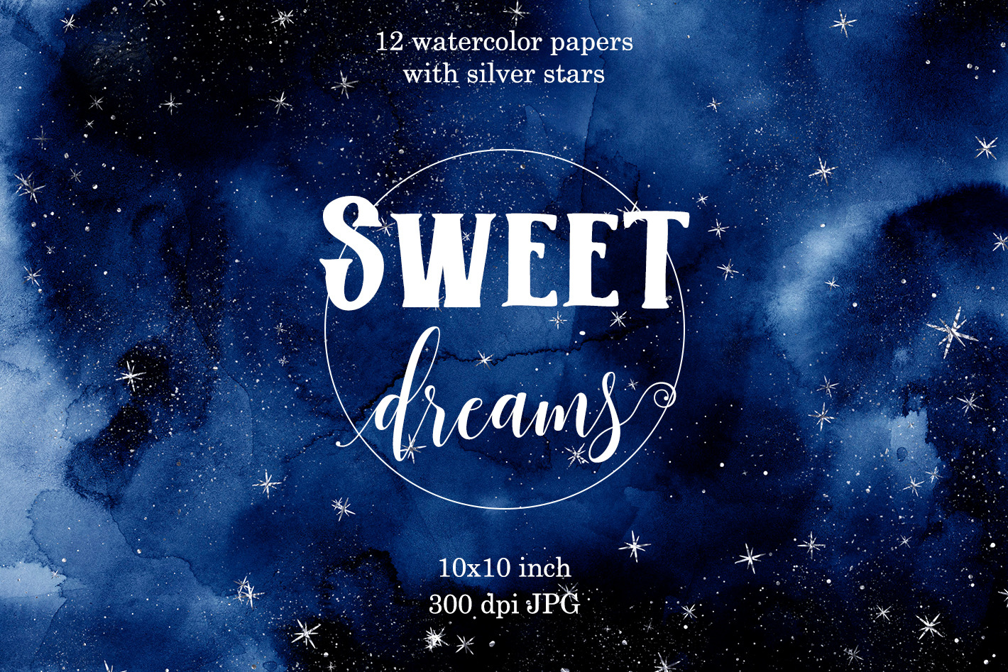 12 Night sky with stars papers, a Texture Graphic by PixelJungle