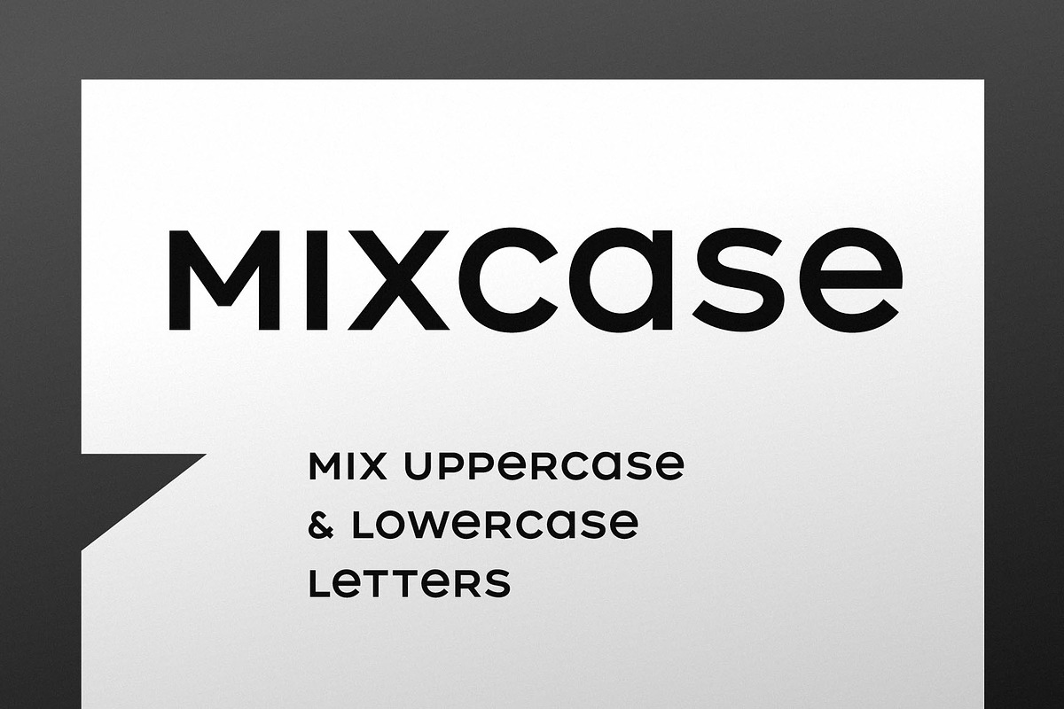 Mixcase - Mixed Case Font, a Sans Serif Font by Arbuz