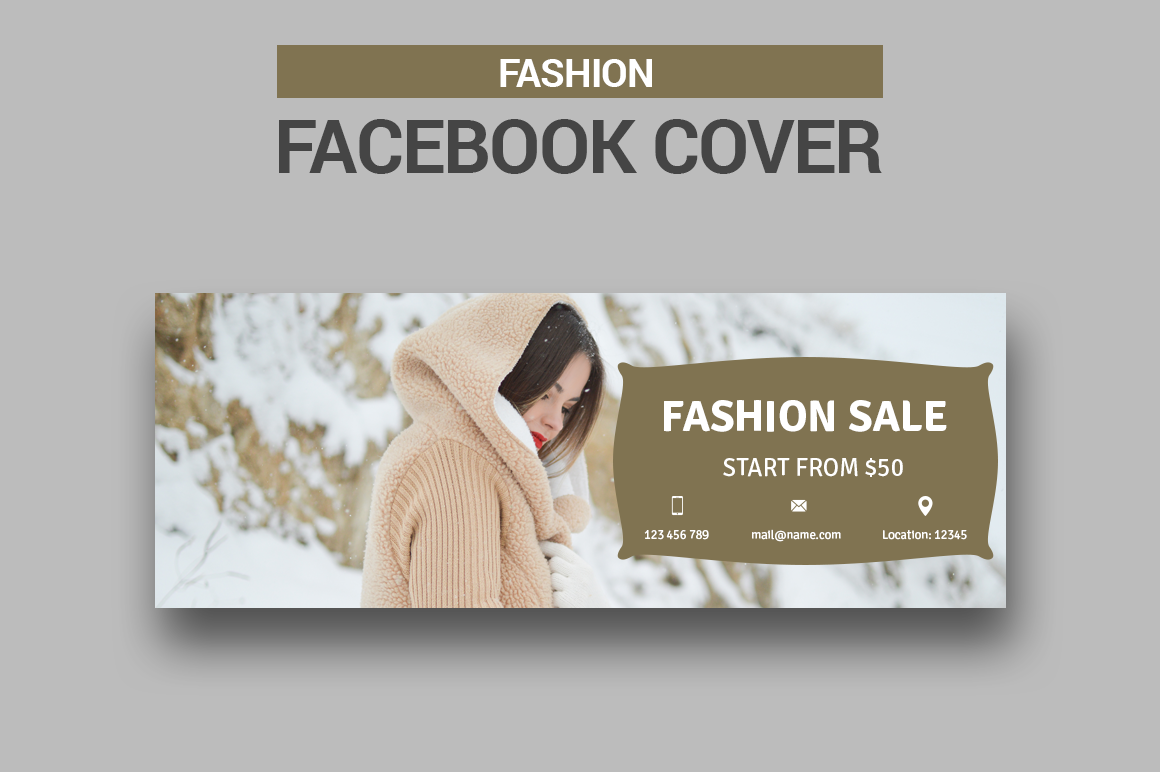 Fashion Facebook Cover, a Social Media Template by Creatricks