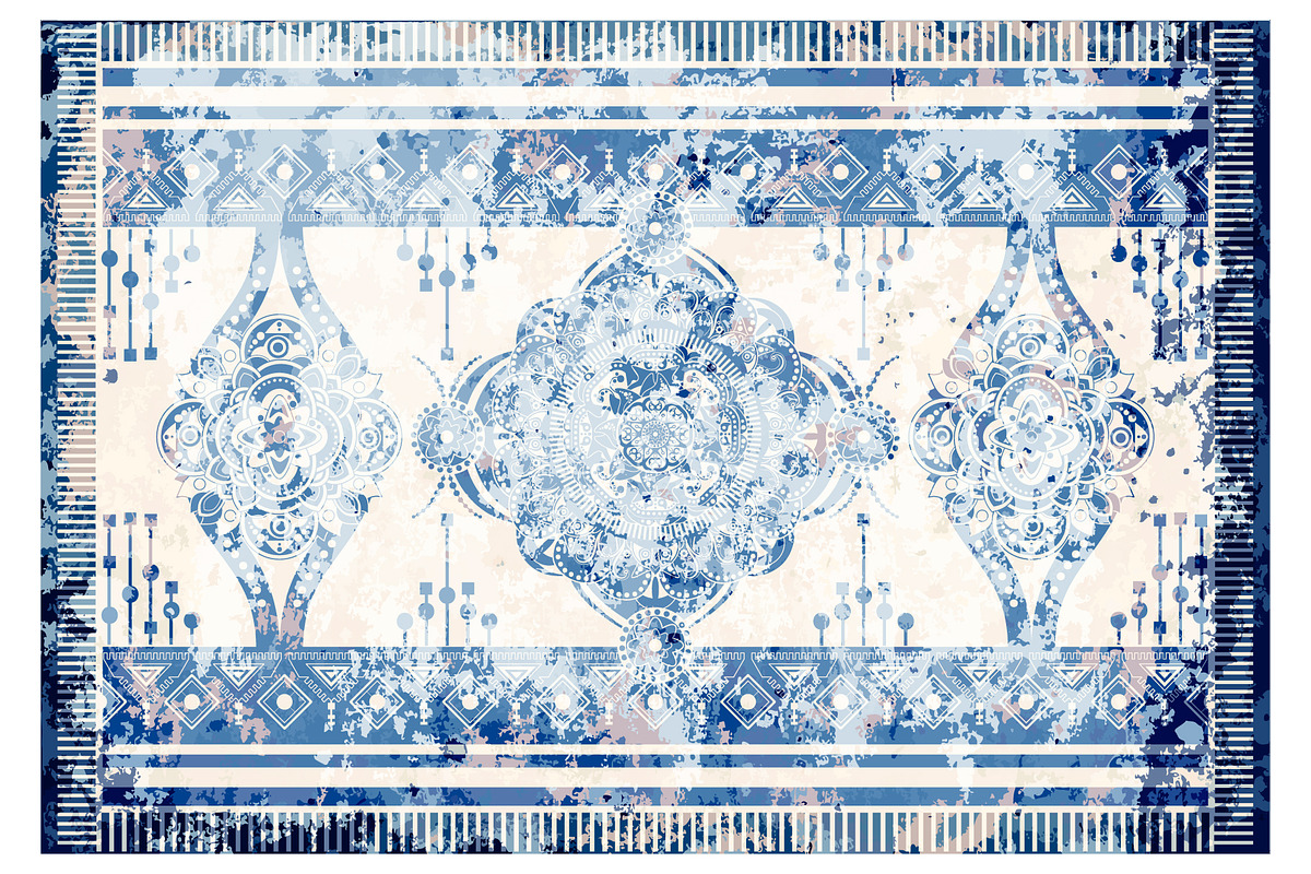Vector design for rug, carpet, a Decorative Illustration by Sunny_Lion