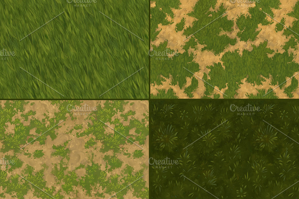 Hand-painted grass textures, a Texture Graphic by RC graphics
