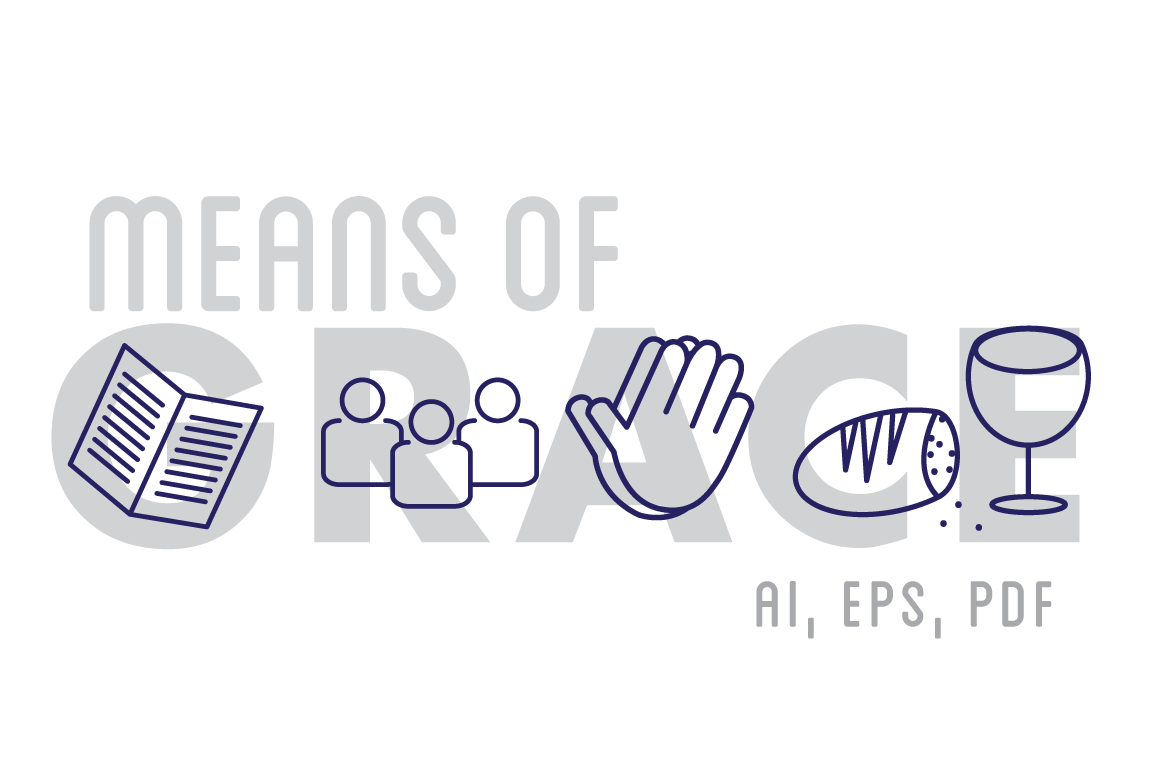 The Means of Grace Icon Set, a Graphic by morgangster