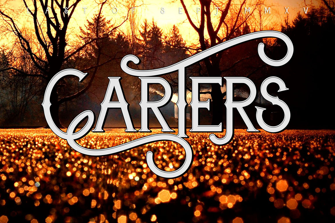 Carters, a Font by inumocca_type