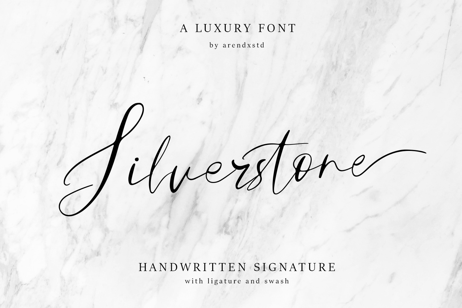 Silverstone - Calligraphy Font, a Script Font by Arendxstudio