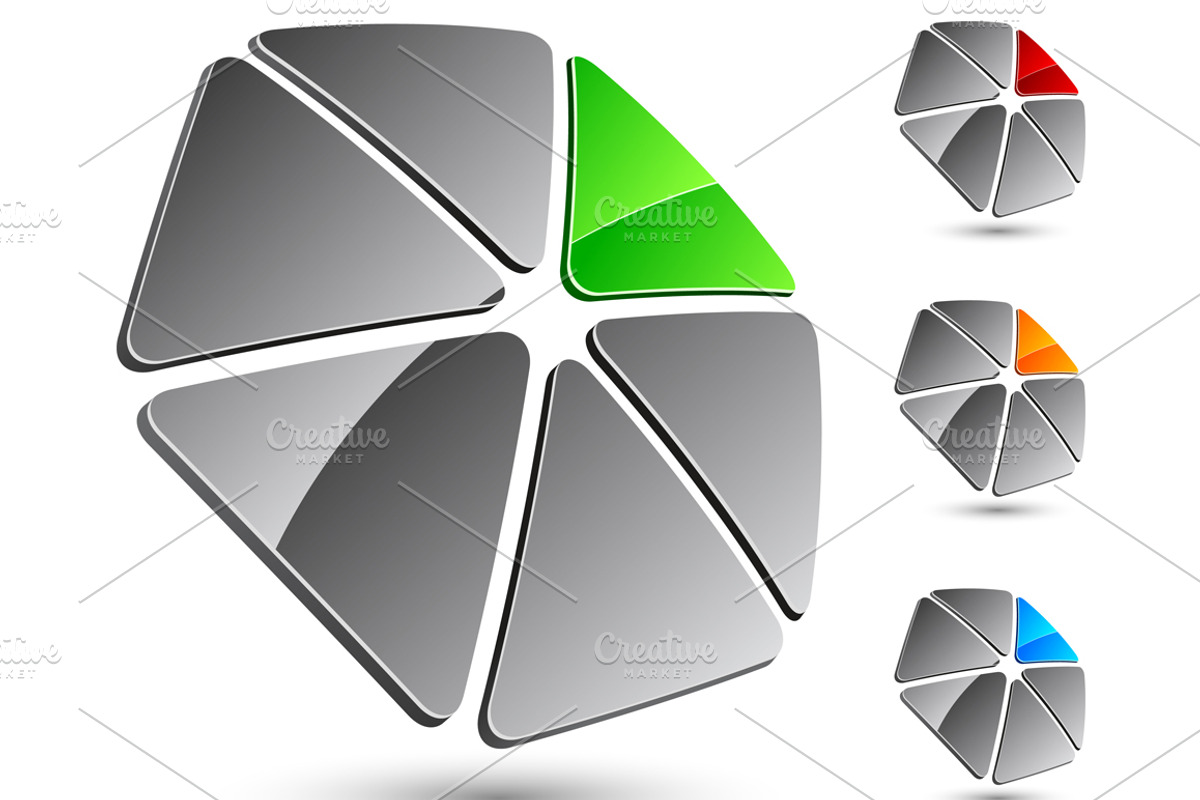 Bright high-quality 3d logo, a Branding & Logo Template by Vjom