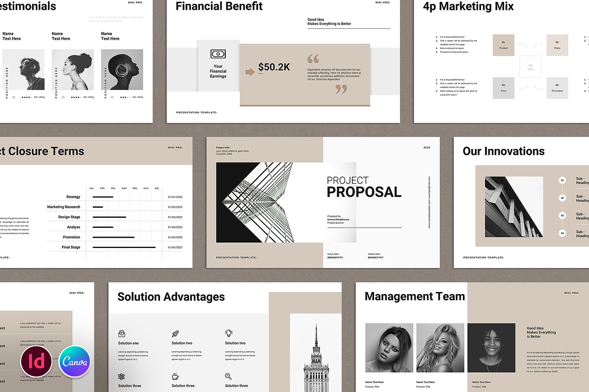 Project Proposal Presentation Layout, a Presentation Template by ...