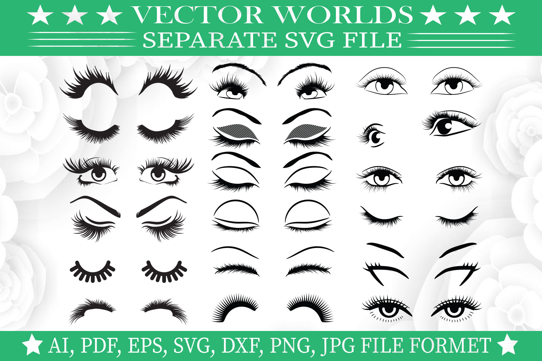 Eyebrows Svg, Eye, Brows Svg, an Object Graphic by VectorWorlds
