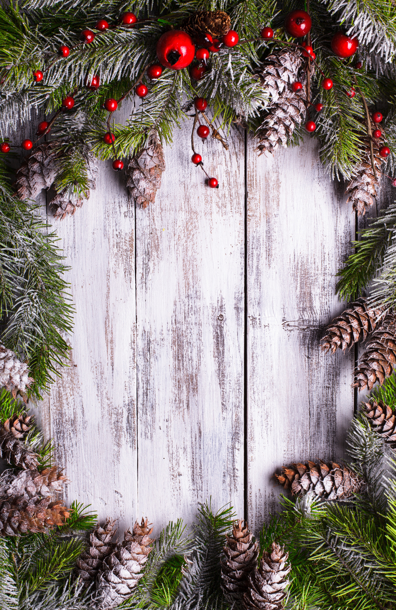 Christmas border design featuring background, bauble, and berry, a ...