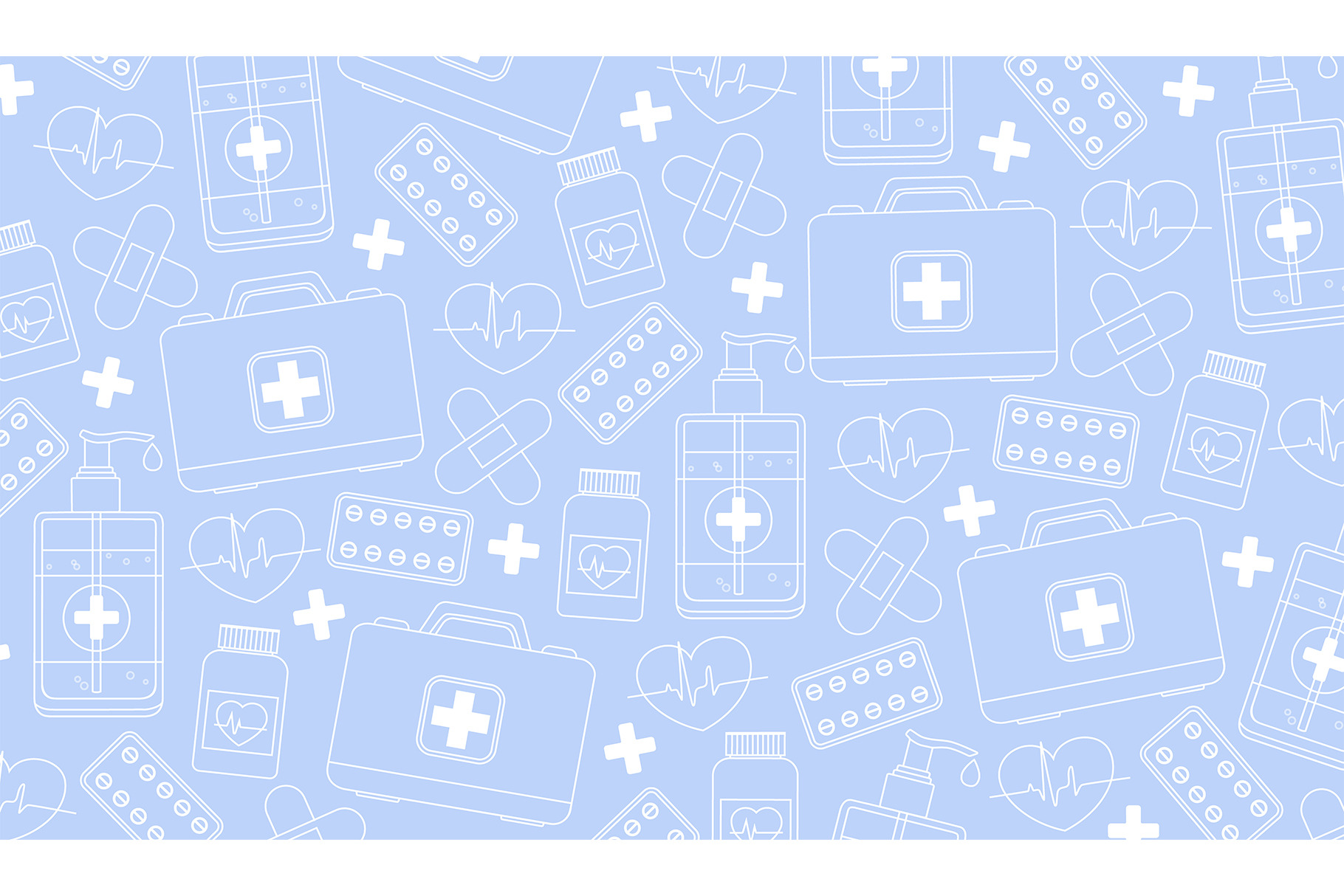 Vector medical background design, a Decorative Illustration by Elen_Art