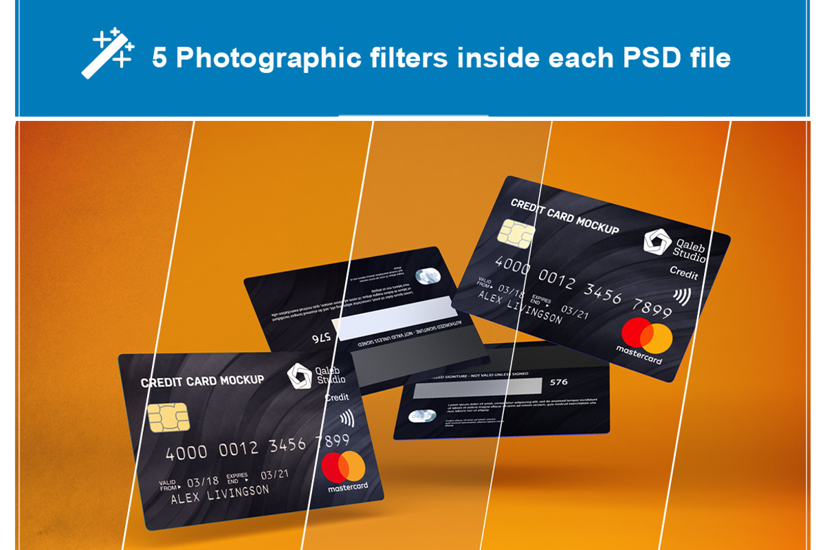 Credit Card V.1 Mockup, a Product Mockup by Qaleb Studio