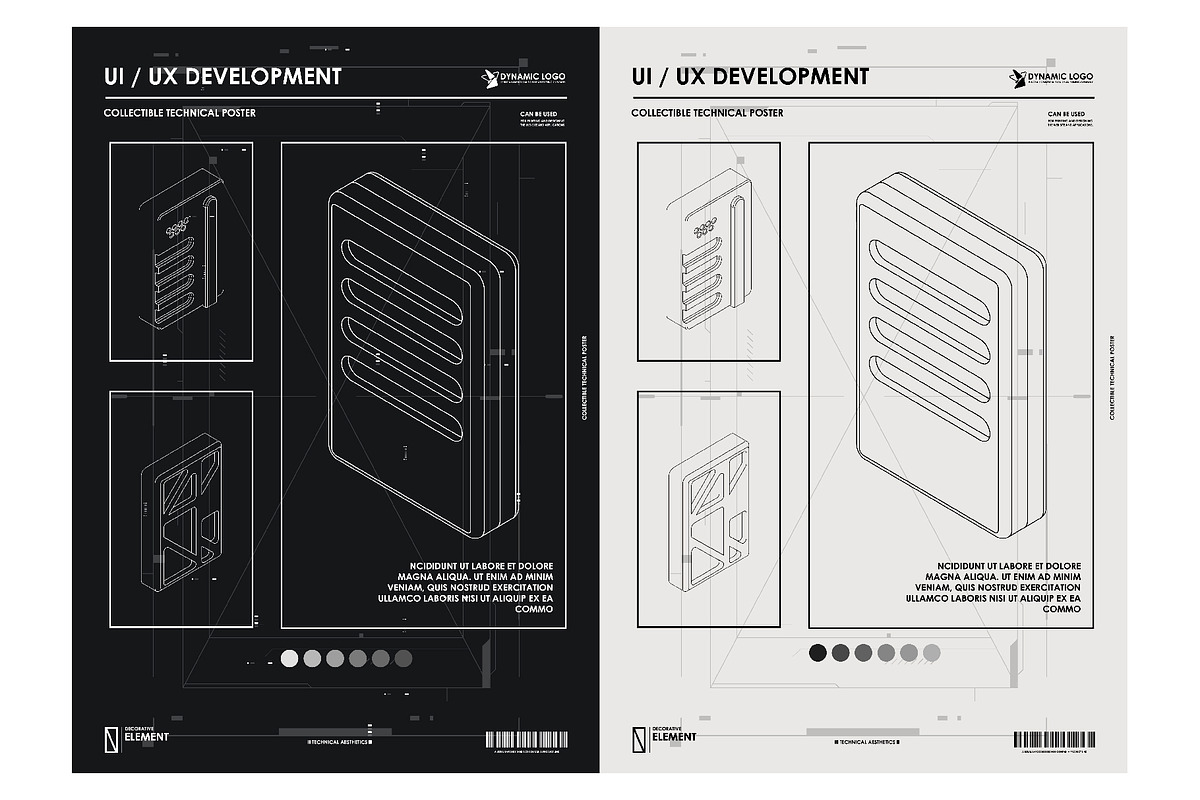 Abstract Futuristic tech Posters, a Technology Illustration by Andrew ...