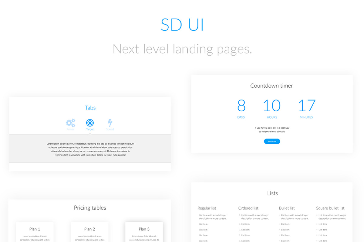 SD UI kit, an UI Kit Template by SD Themes